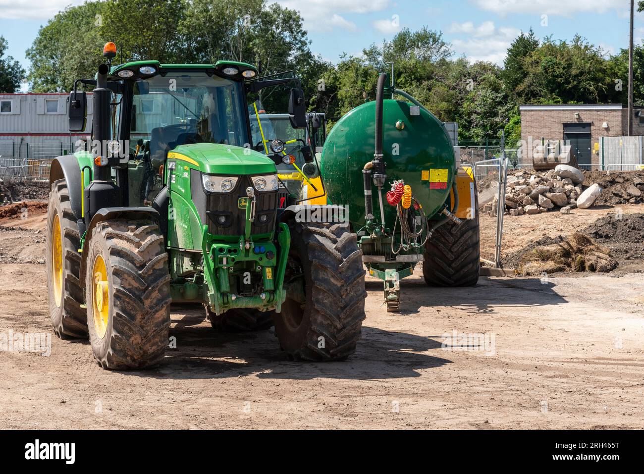 Salisbury, Wiltshire, England, UK. 9 August 2023. Construction site on ...