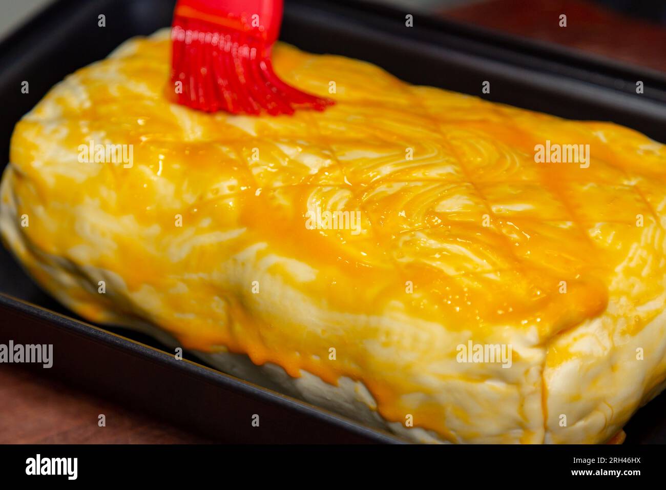 Perfect Homemade Beef Wellington Cut Open Stock Photo - Alamy