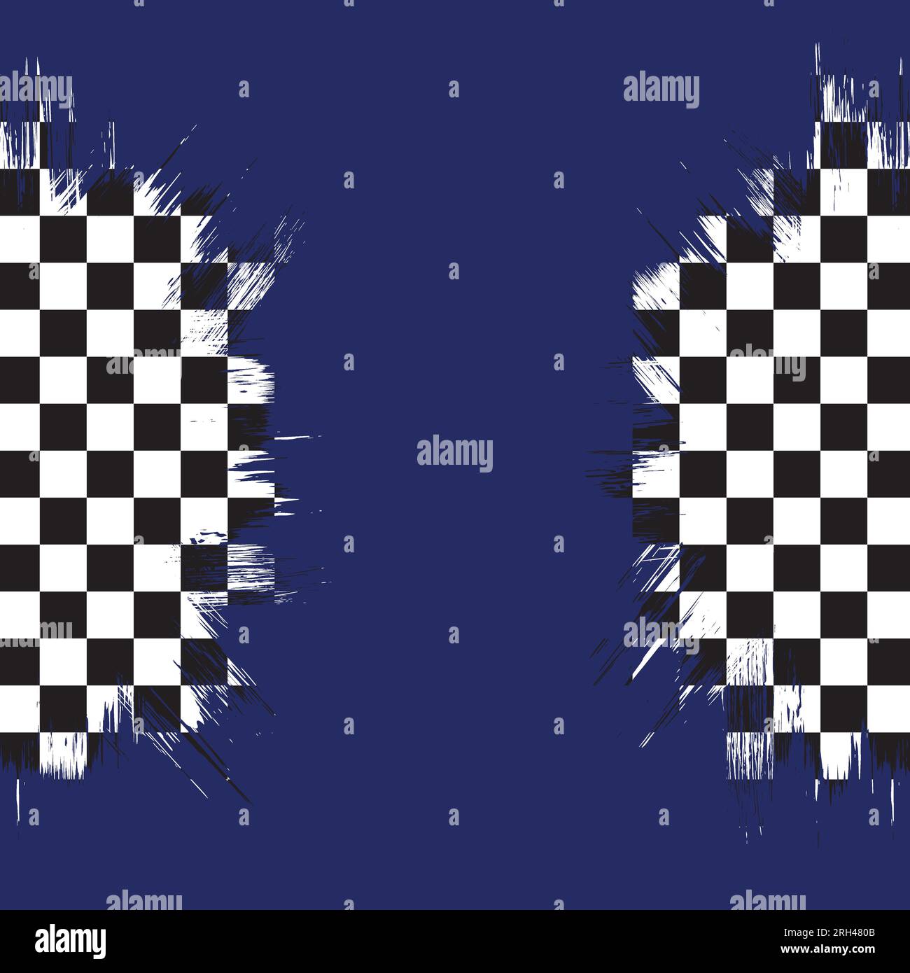 Blue and white checkered flags Stock Vector Images - Alamy