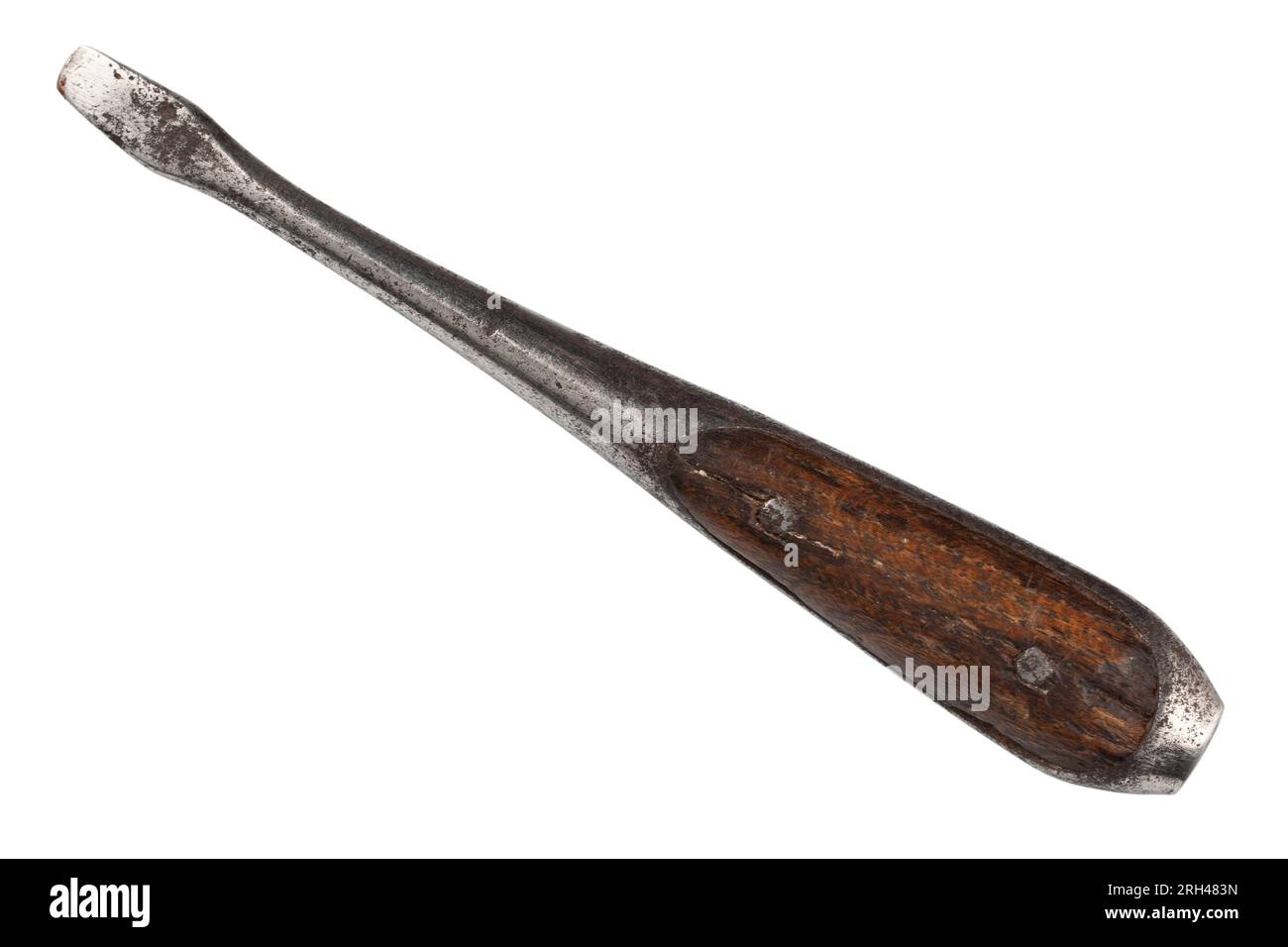 Old vintage retro rusty screwdriver isolated on white background Stock ...
