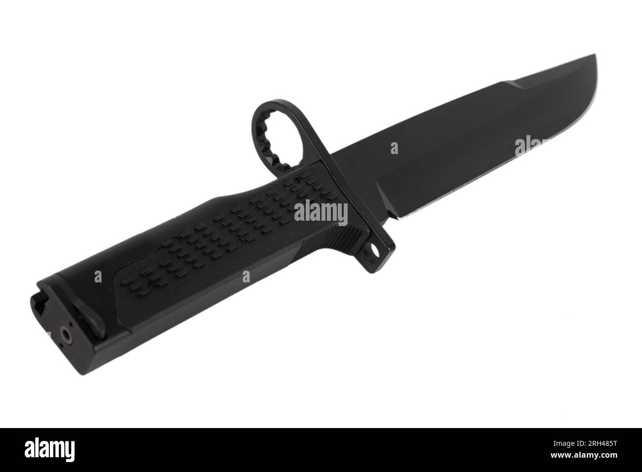 Modern bayonet for assault rifle isolated on white background Stock ...