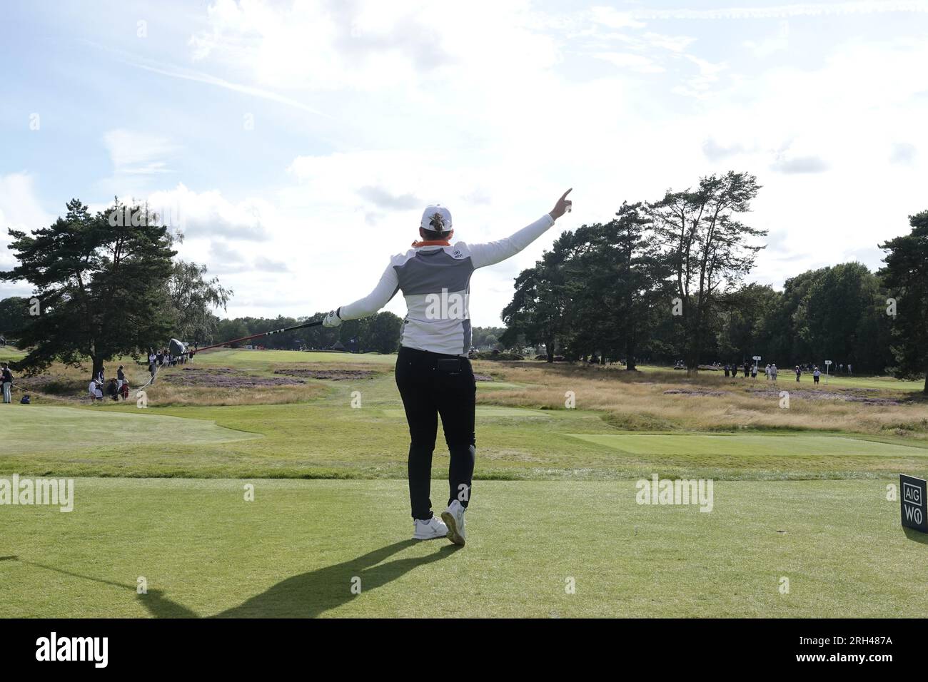 Walton on the Hill, Surrey, UK. 13th Aug, 2023. Action on the final day ...