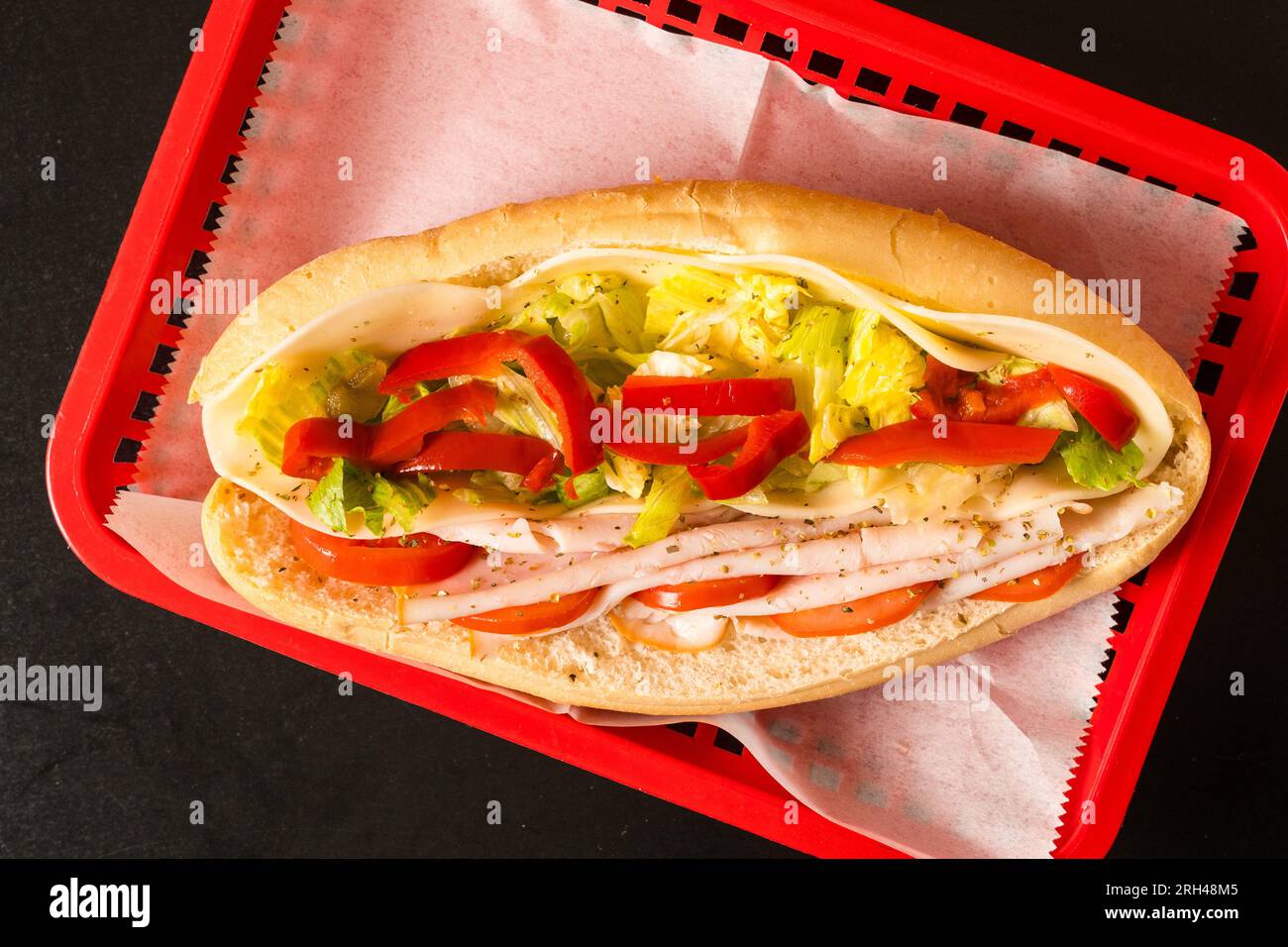 Italian sub sandwich Stock Photo - Alamy