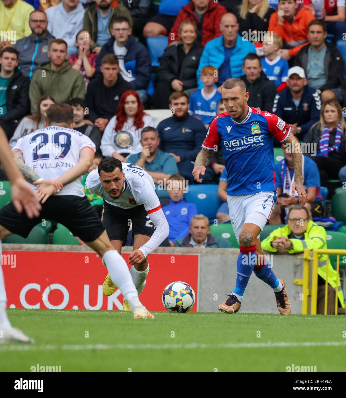 Windsor Park, Belfast, Northern Ireland, UK. 13 Jul 2023. UEFA Europa ...