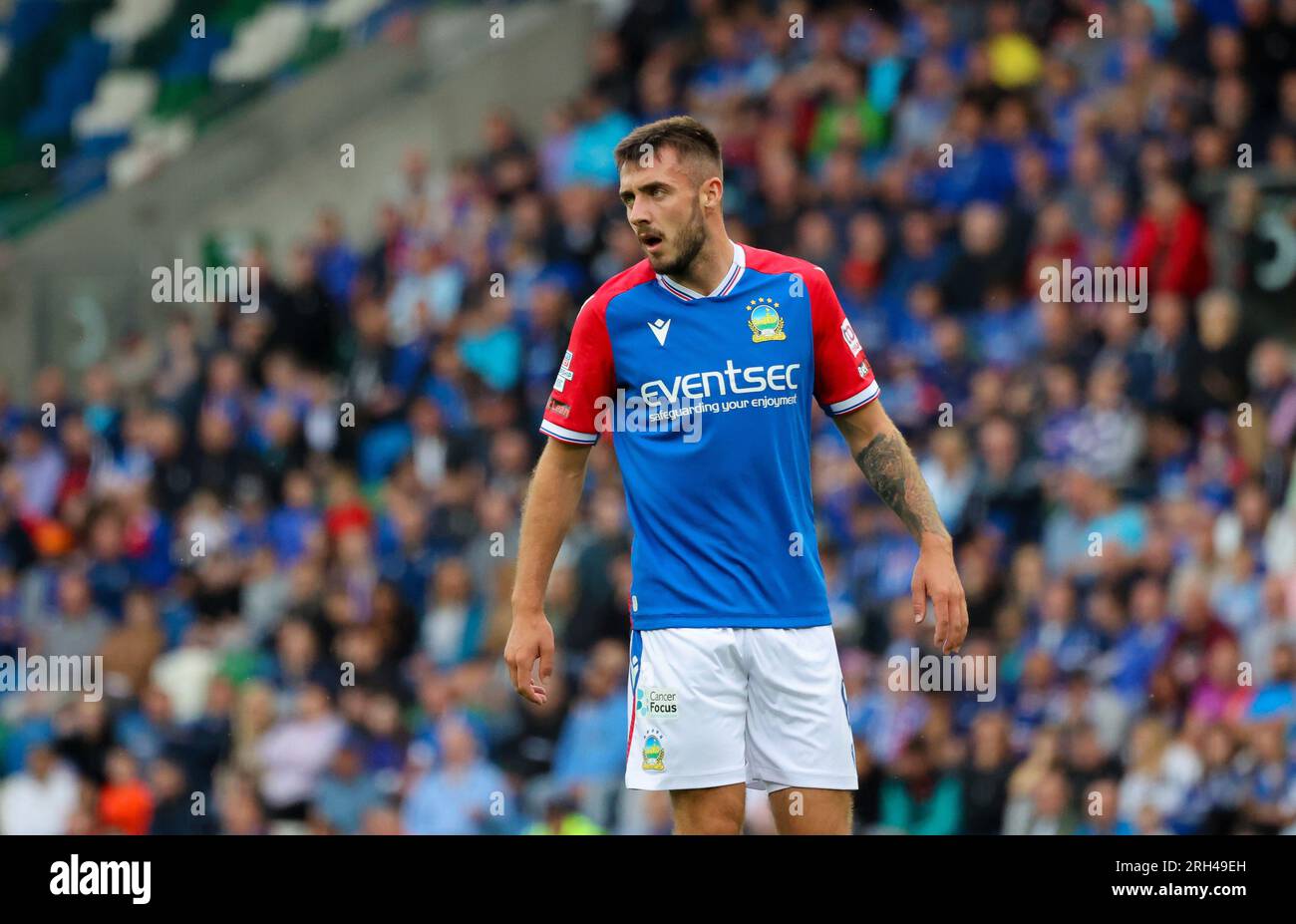 Windsor Park, Belfast, Northern Ireland, UK. 13 Jul 2023. UEFA Europa Conference League Round ...
