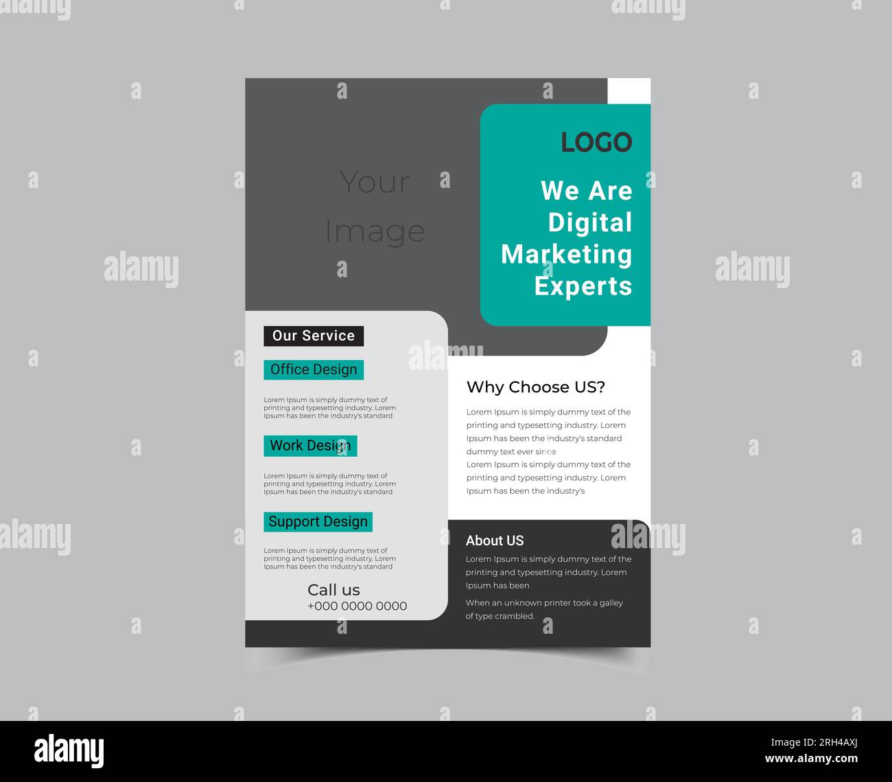 Flyer template hi-res stock photography and images - Alamy