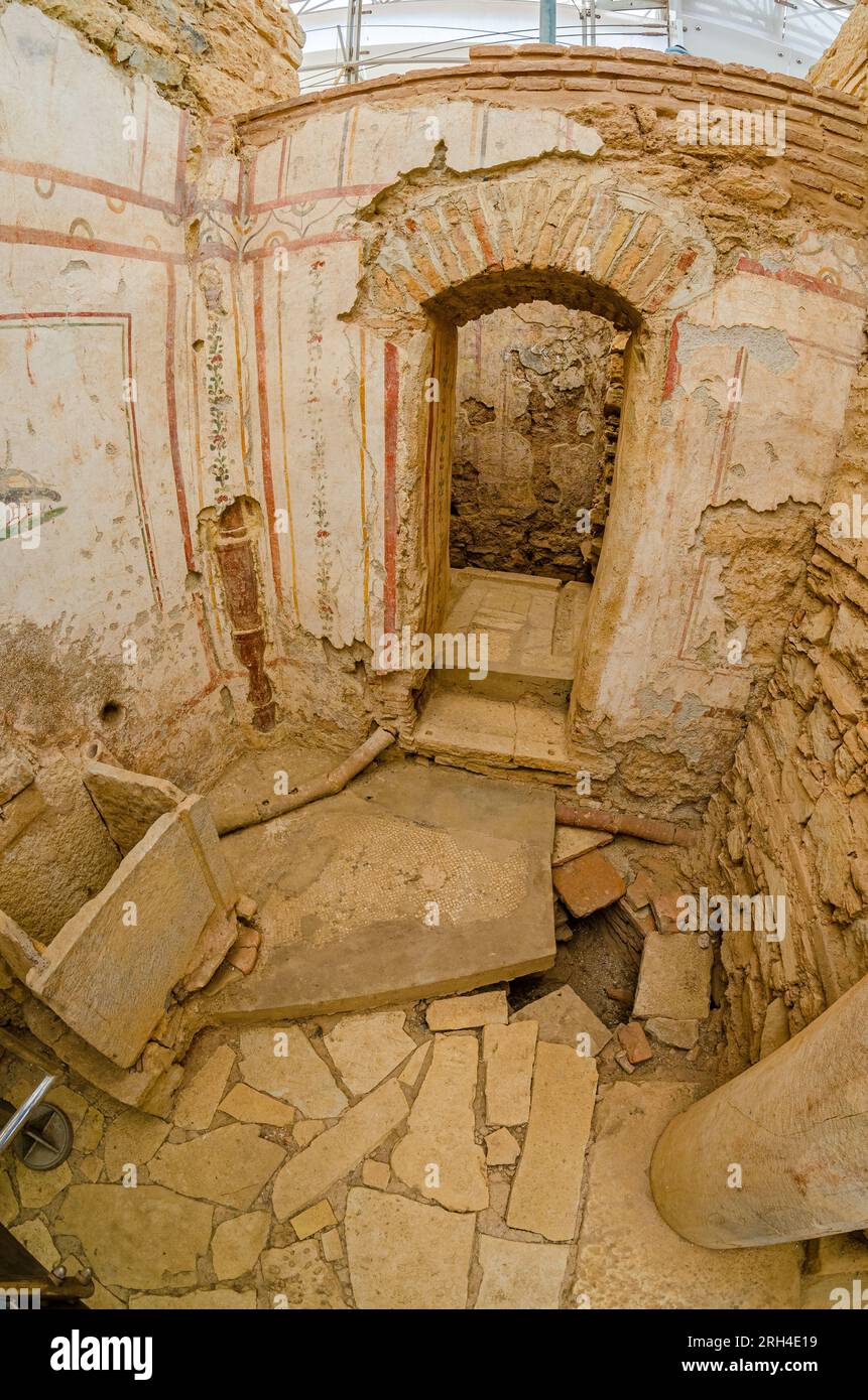 Ruins of the ancient Terrace Houses of Ephesus or Houses on the Slope ...
