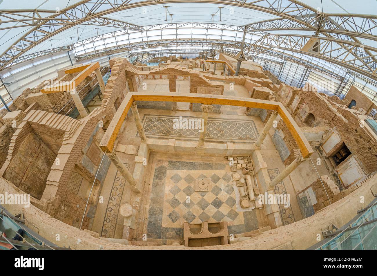 Ruins of the ancient Terrace Houses of Ephesus or Houses on the Slope ...