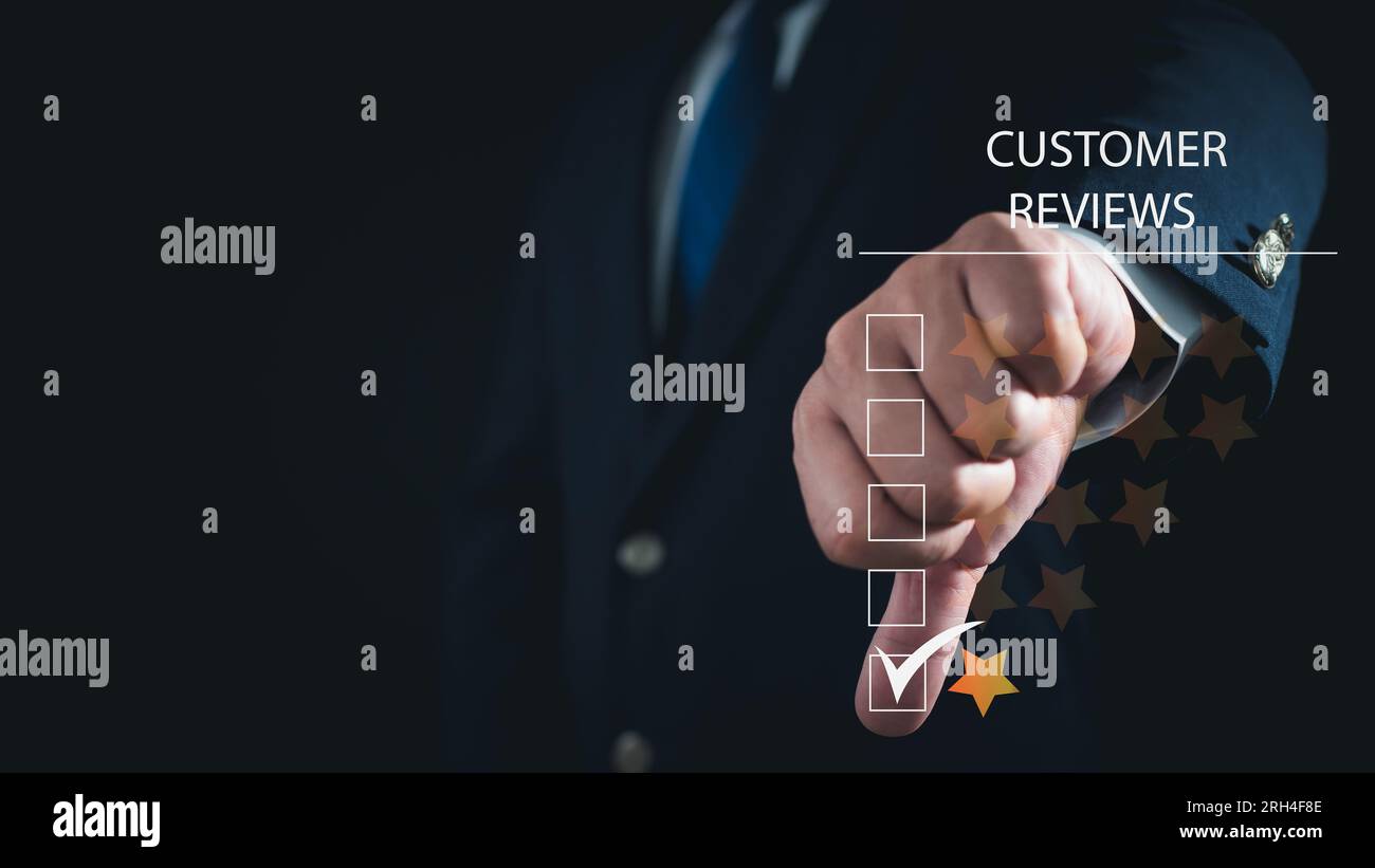 concept customer dissatisfaction experience. The businessman rated one ...