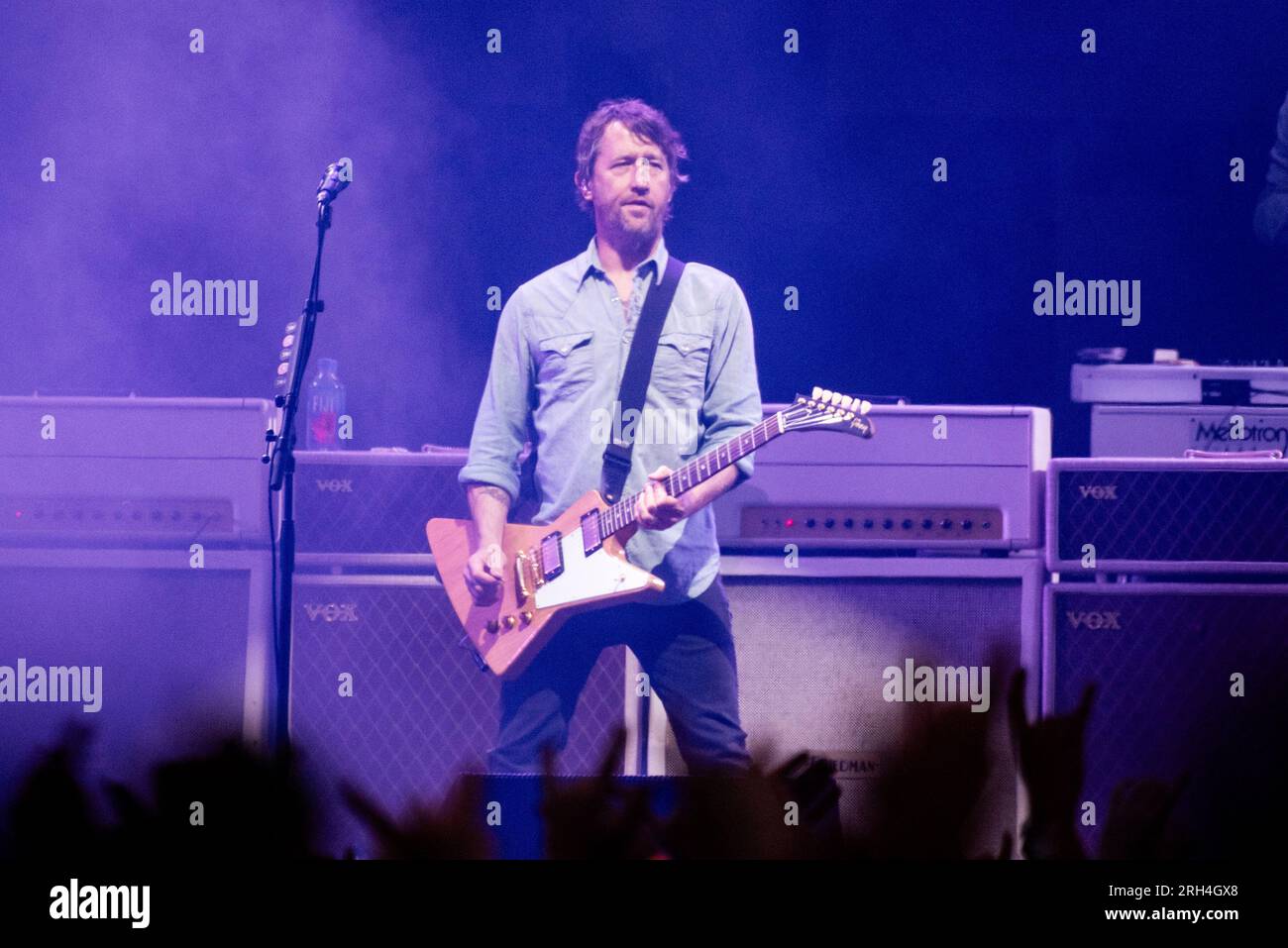 Foo Fighters , Chris Shiflett performs during Day 2 of Outside Lands ...
