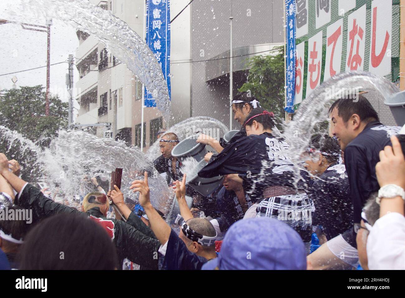 Tokyo, Japan.August 13 2023, Tokyo, Japan: Fukagawa Hachiman Festival ...