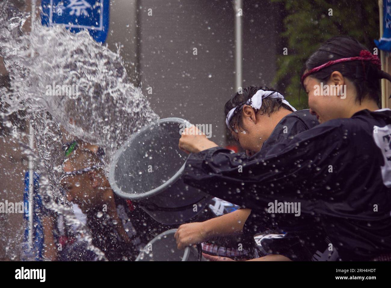 August 13 2023, Tokyo, Japan: Fukagawa Hachiman Festival (Water ...