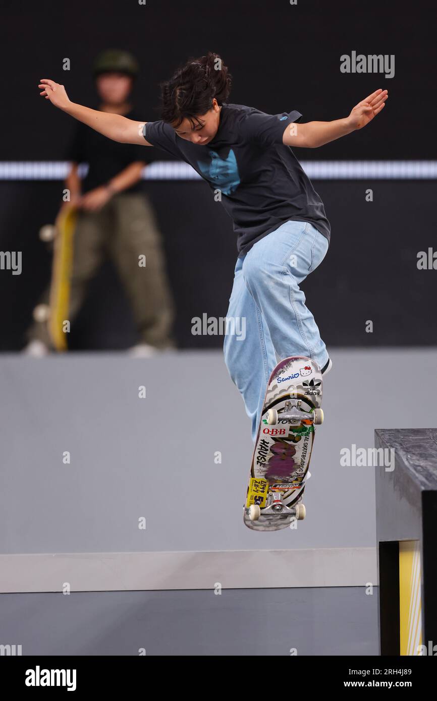 Tokyo, Japan. 12th Aug, 2023. Momiji Nishiya (JPN) Skateboarding : 2023 ...