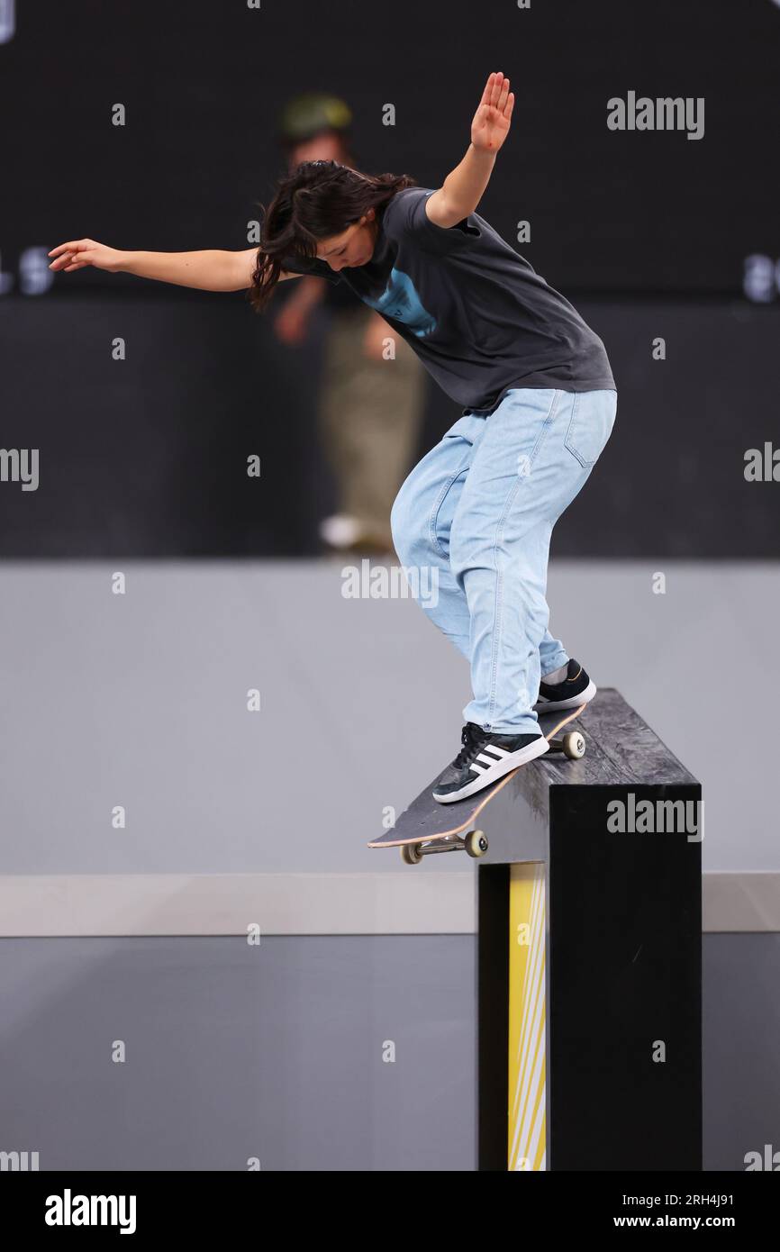 Tokyo, Japan. 12th Aug, 2023. Momiji Nishiya (JPN) Skateboarding : 2023 ...