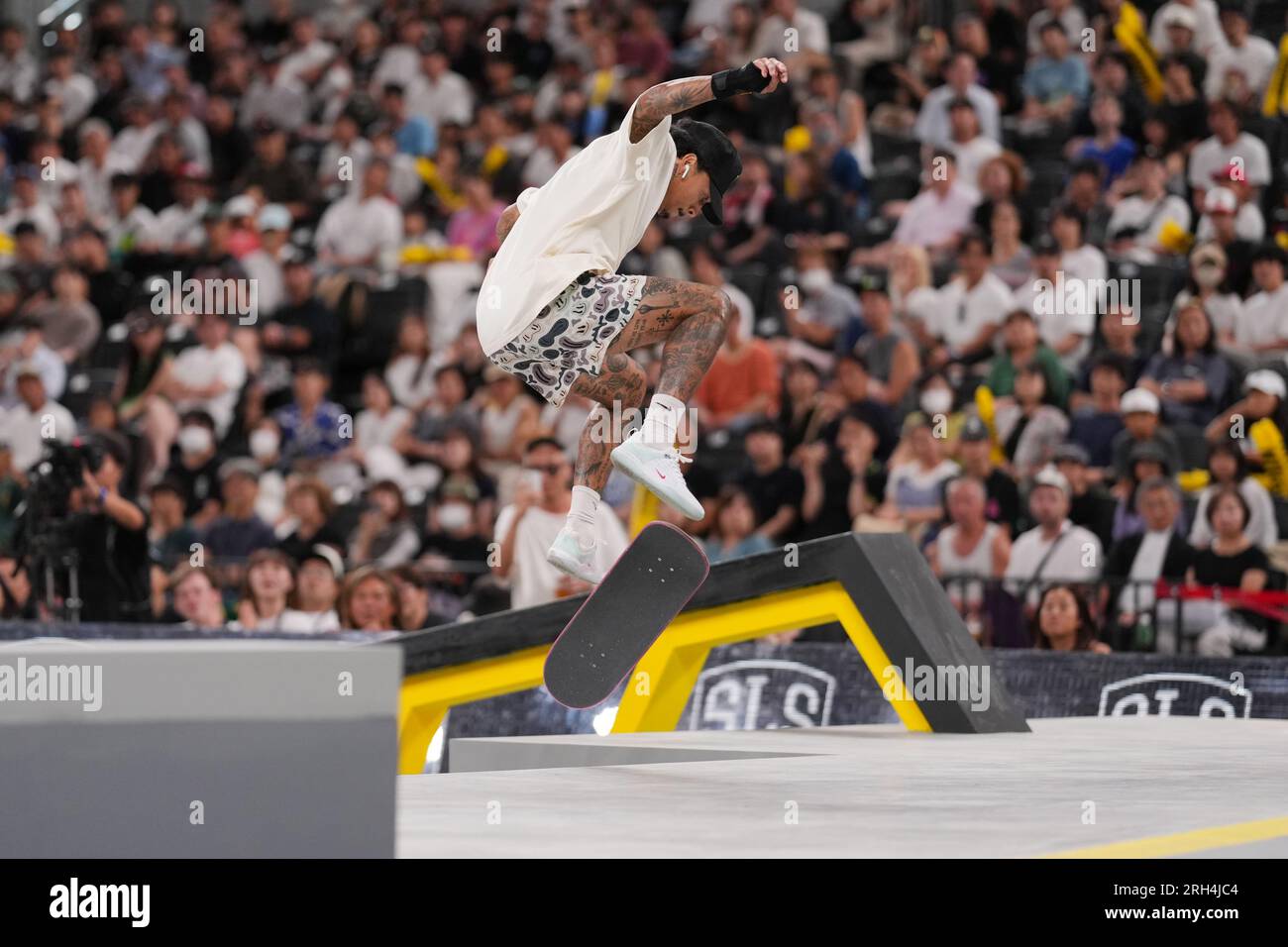 Tokyo, Japan. 12th Aug, 2023. Nyjah Huston (USA) Skateboarding : 2023 ...