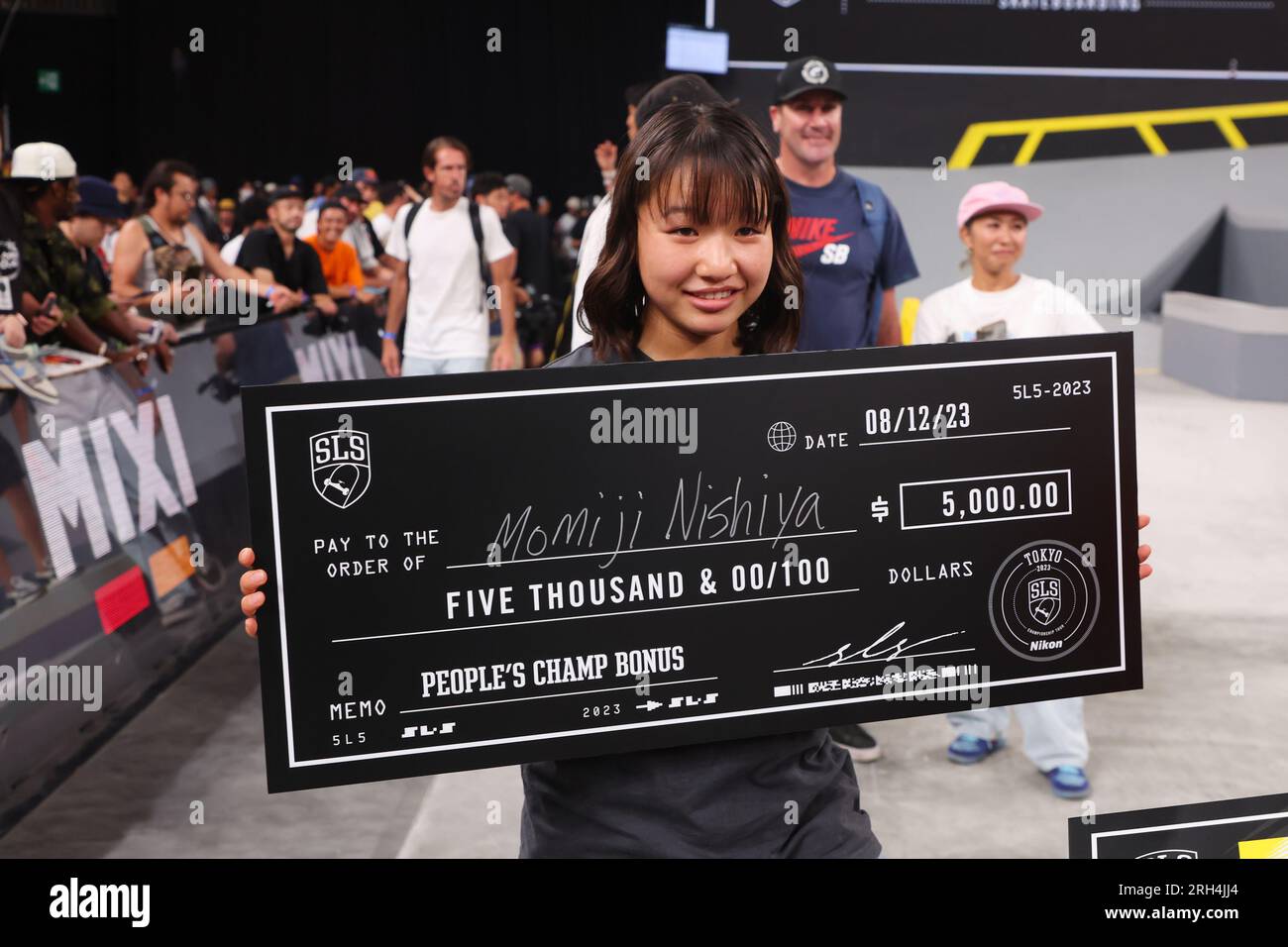 Tokyo, Japan. 12th Aug, 2023. Momiji Nishiya (JPN) Skateboarding : 2023 ...