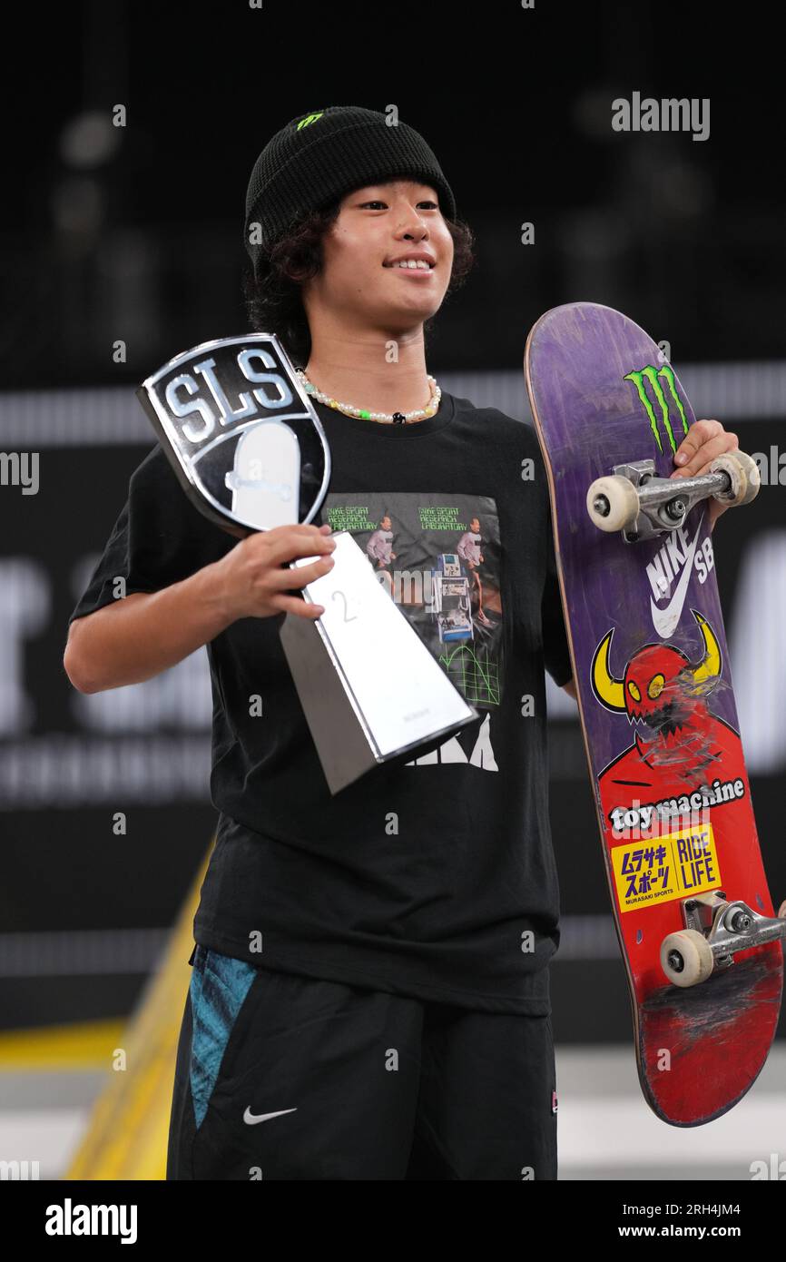 Tokyo, Japan. 12th Aug, 2023. Daiki Ikeda (JPN) Skateboarding : 2023 SLS CHAMPIONSHIP TOUR ...