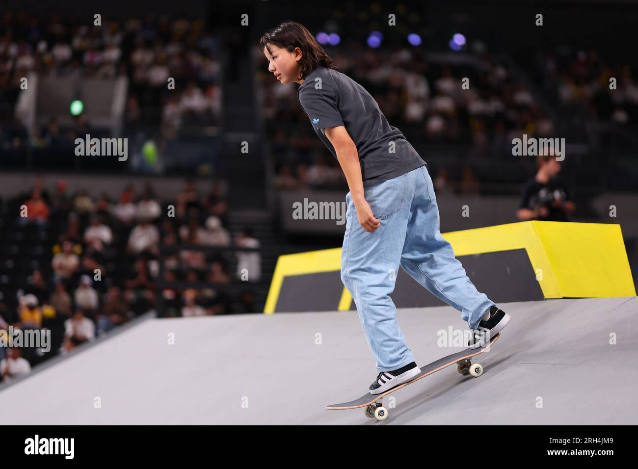 Tokyo, Japan. 12th Aug, 2023. Momiji Nishiya (JPN) Skateboarding : 2023 ...