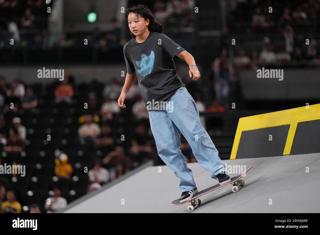 Tokyo, Japan. 12th Aug, 2023. Momiji Nishiya (JPN) Skateboarding : 2023 ...