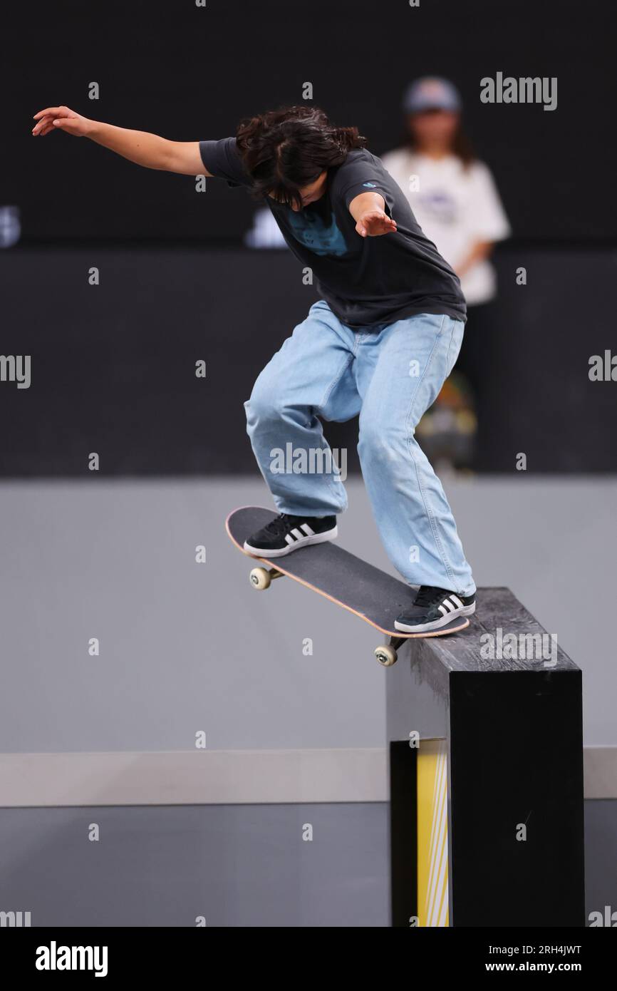 Tokyo, Japan. 12th Aug, 2023. Momiji Nishiya (JPN) Skateboarding : 2023 ...