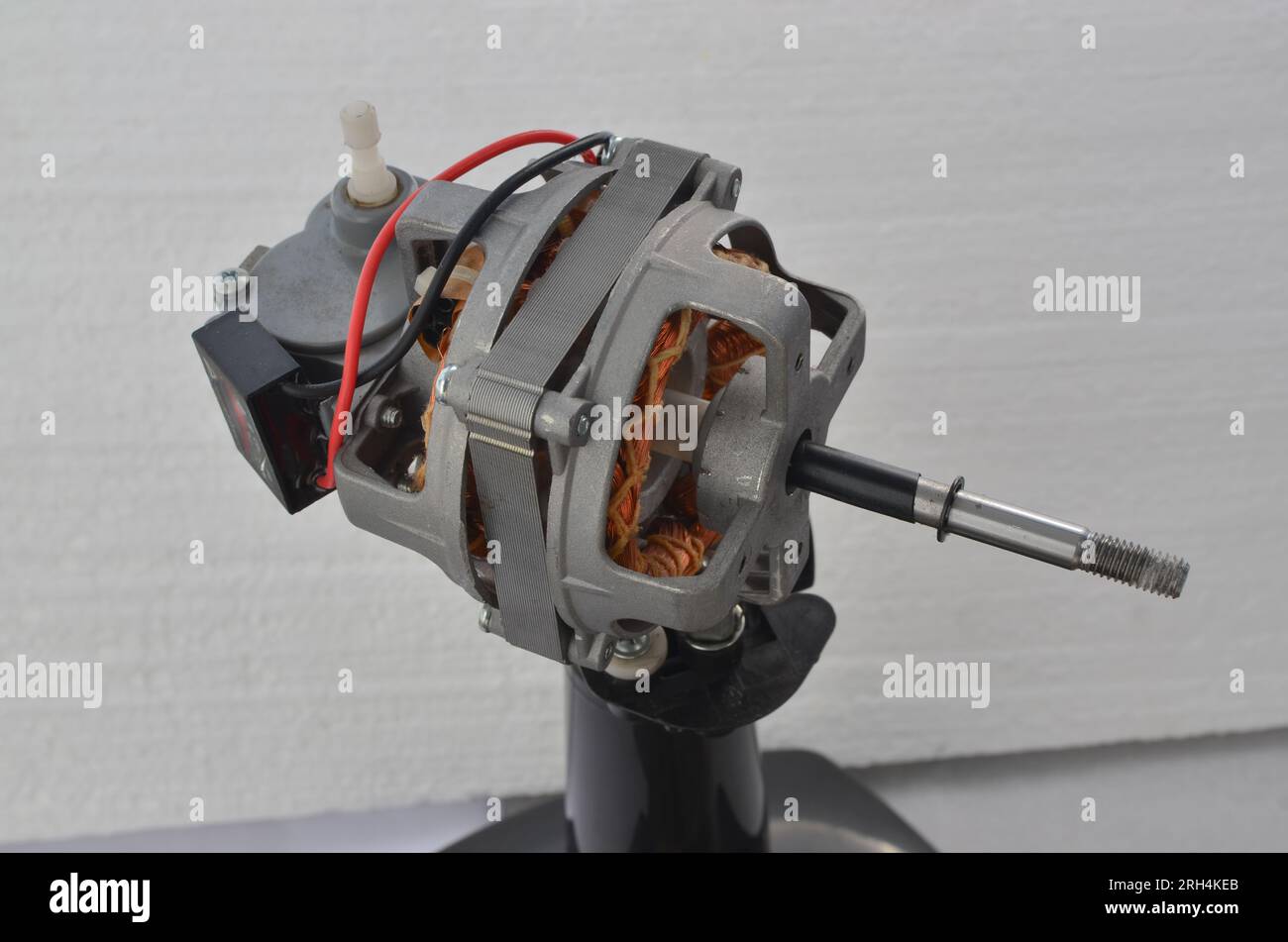Detail of a domestic table fan motor, representing the concept of ...