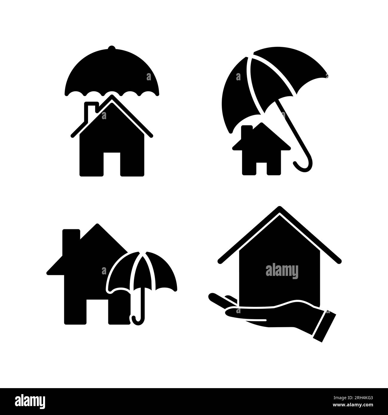 Home insurance icon vector. home shield protect logo Stock Vector Image ...