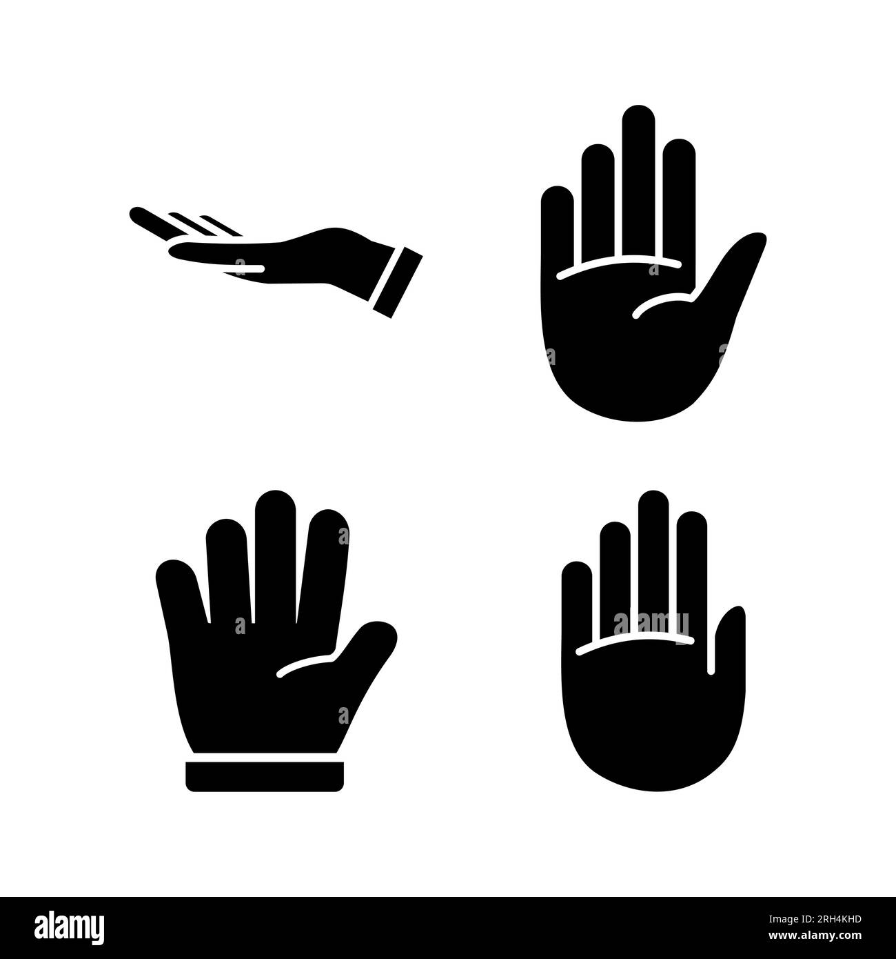 Hand icon vector. hand symbols. palm Stock Vector Image & Art - Alamy