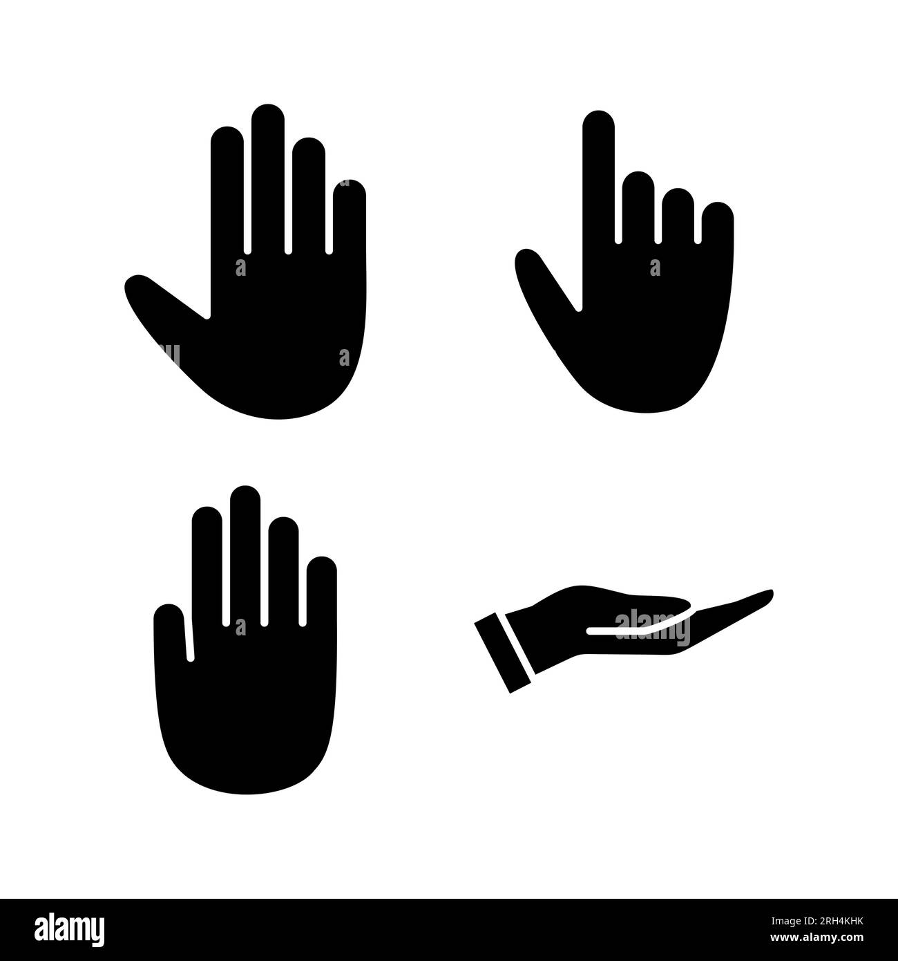 Hand icon vector. hand symbols. palm Stock Vector Image & Art - Alamy