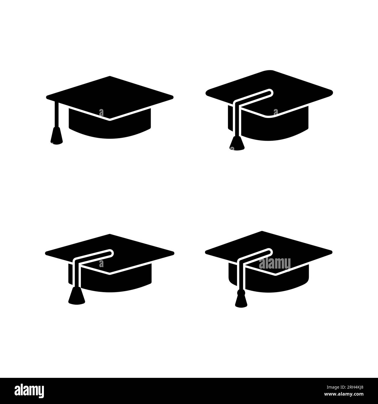 Education icon vector. graduation cap icon vector Stock Vector Image ...