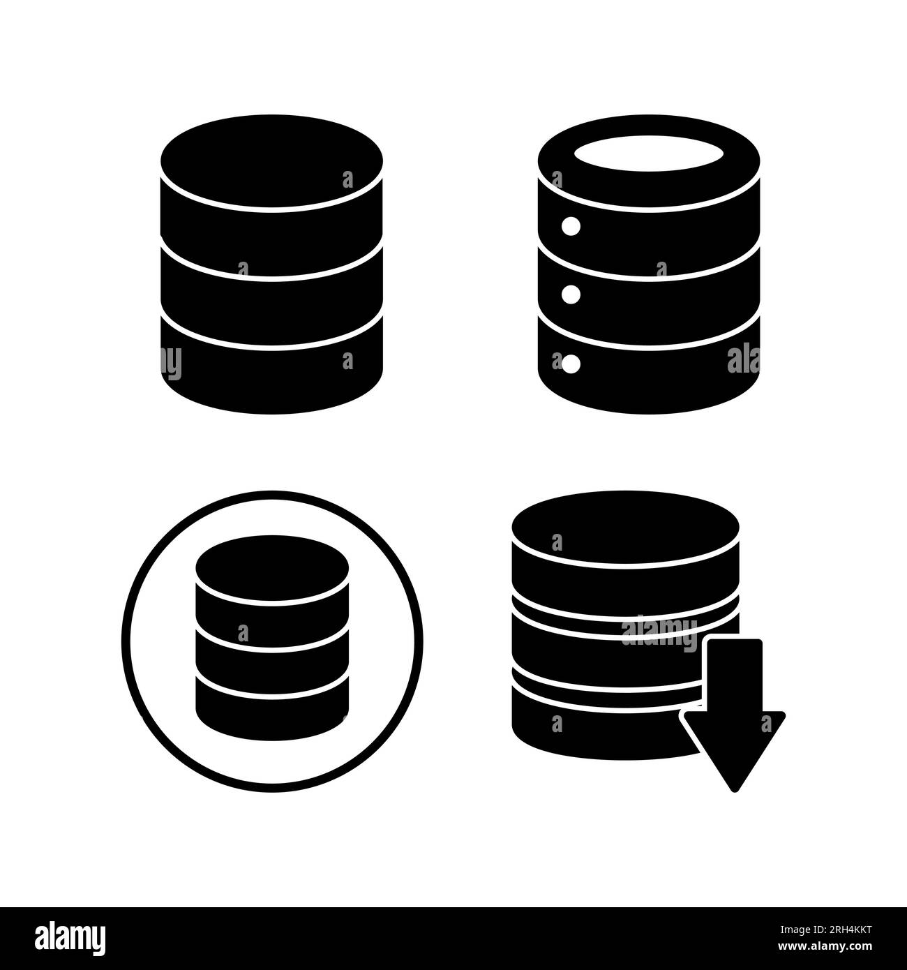 Database Icon Vector Server Icon Storage Stock Vector Image And Art Alamy
