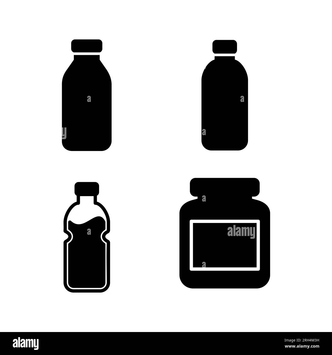 bottle icon vector. bottle icon in trendy flat design Stock Vector ...