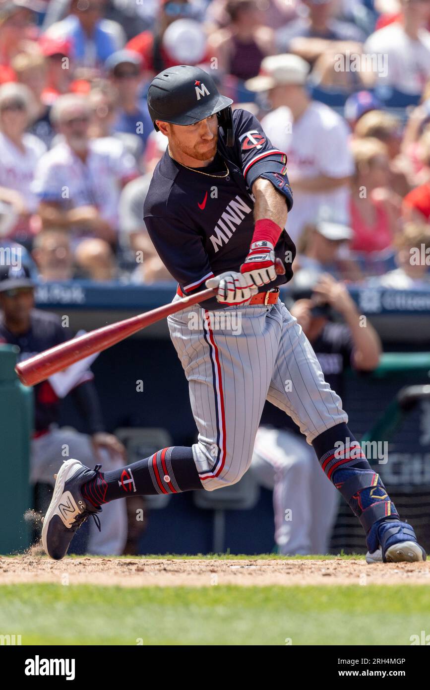Minnesota Twins' Jordan Luplow (16) in action during a baseball game ...