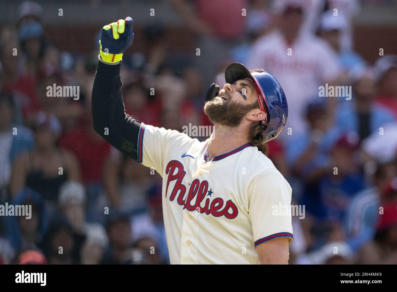 Philadelphia Phillies designated hitter Bryce Harper (3) in action ...