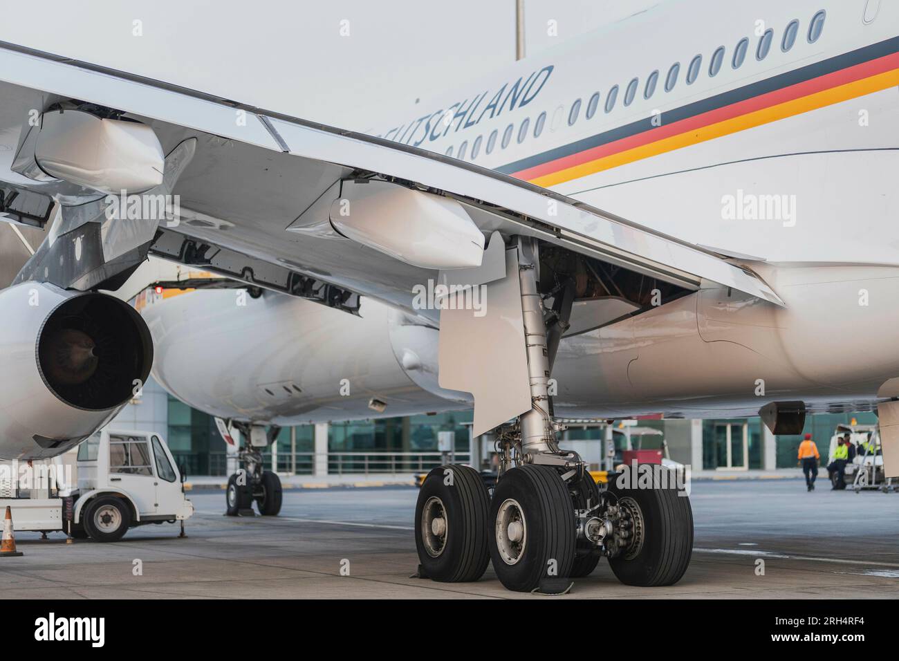 The Government Air Force A340, taken after an unscheduled landing in ...
