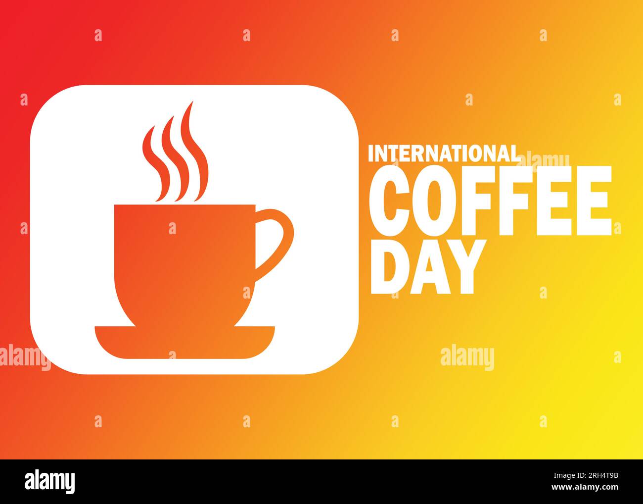 International Coffee Day Vector Illustration. Suitable for greeting ...