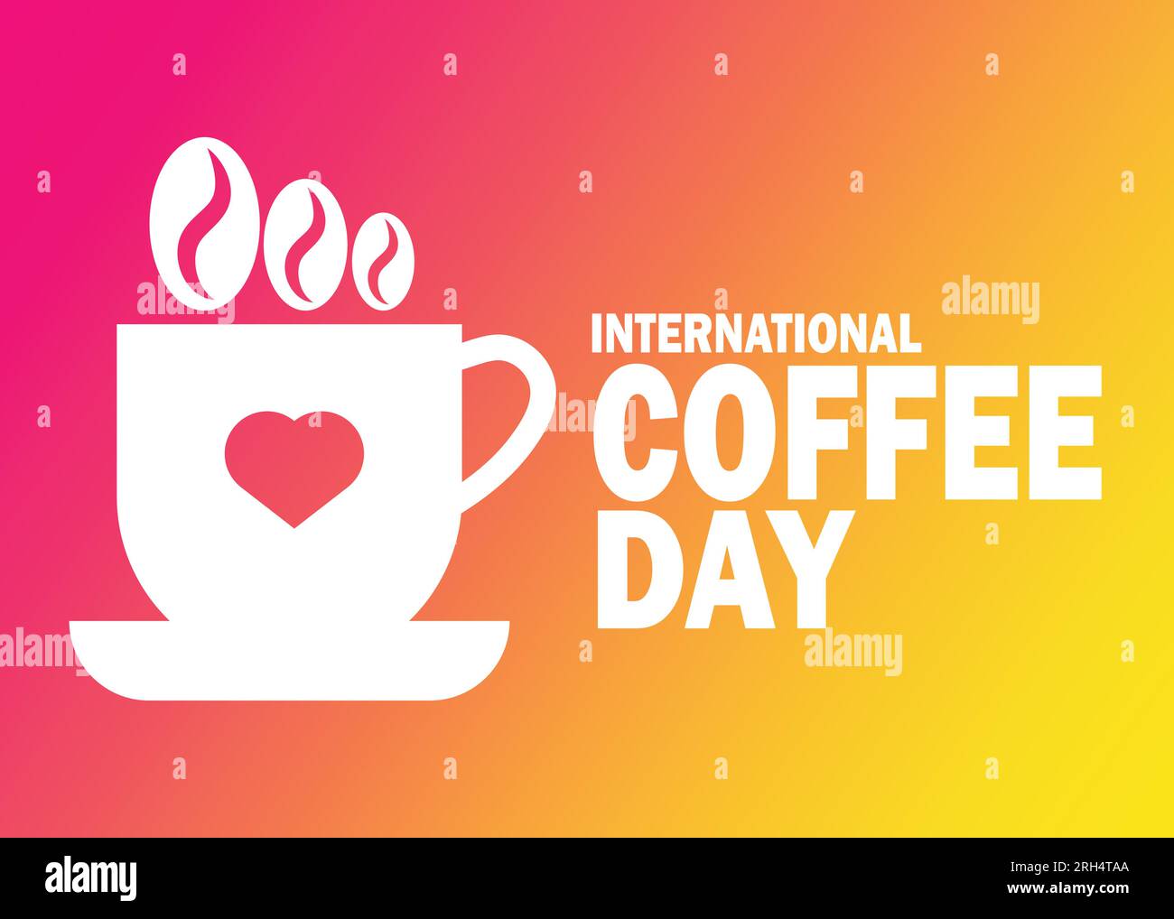 Happy international coffee day Stock Vector Images - Alamy