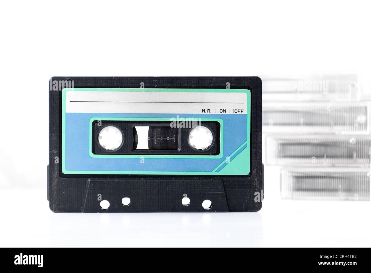 Vintage audio cassette tape. retro audio sound music equipment. Common ...