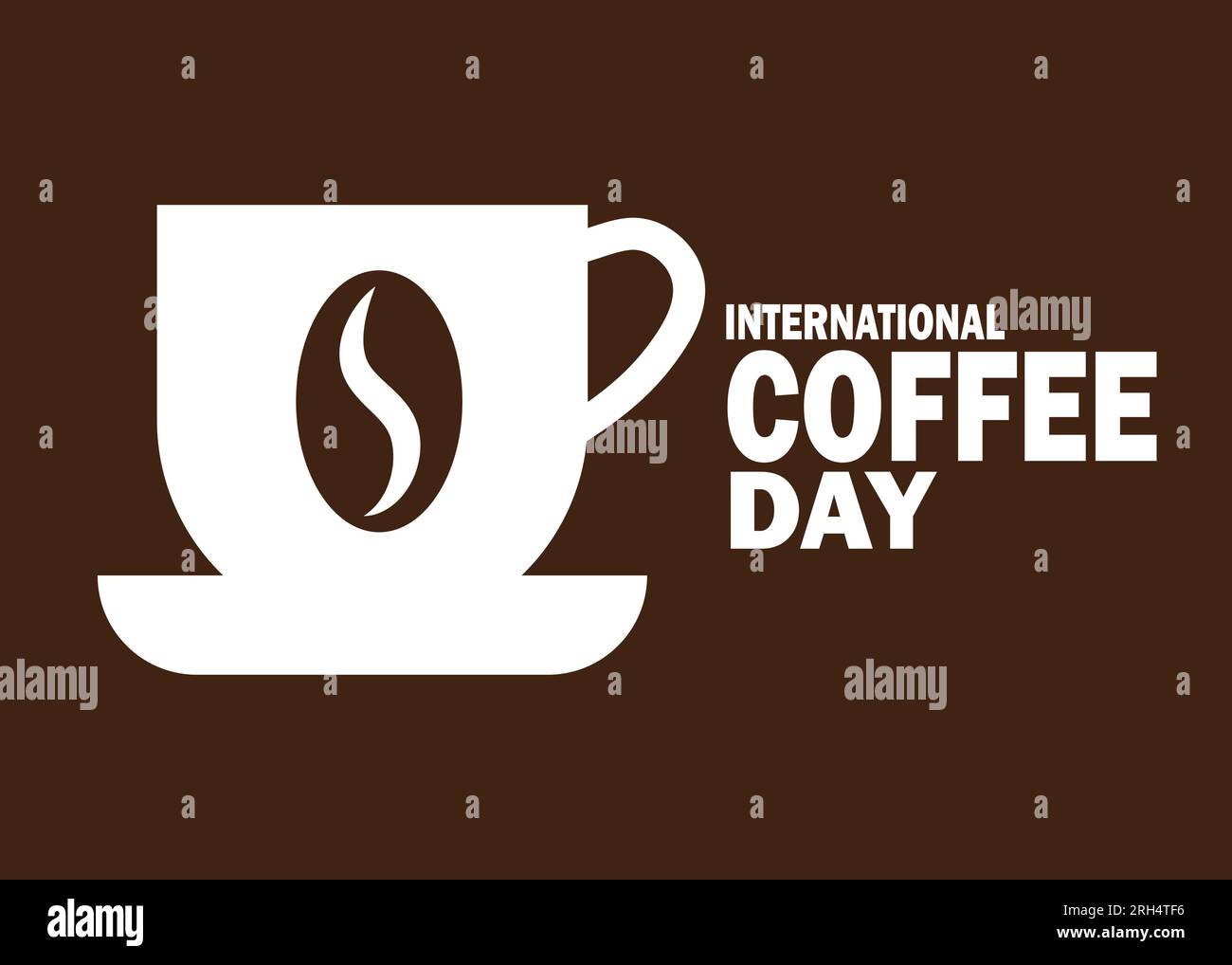 International Coffee Day. Vector Illustration. Suitable for greeting card, poster and banner ...