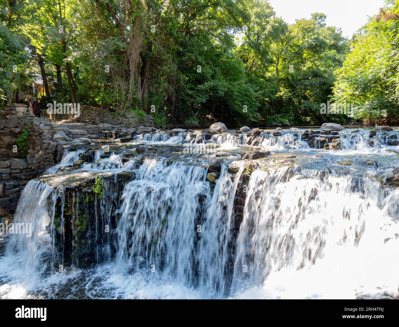 Sunny view of the landscape of Prairie Creek Park at Texas Stock Photo ...