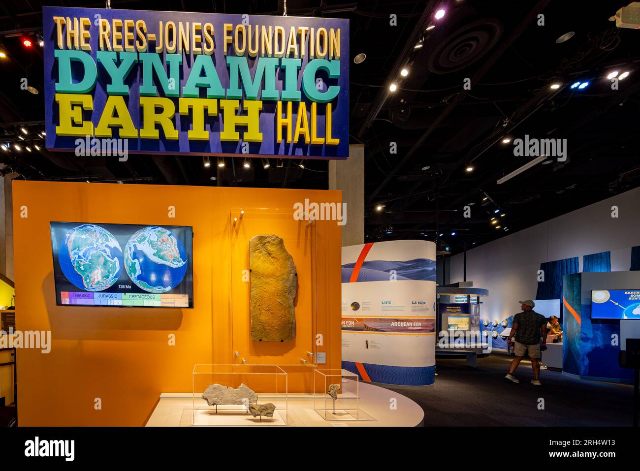 Texas, JUL 3 2023 - Interior view of the Perot Museum of Nature and ...