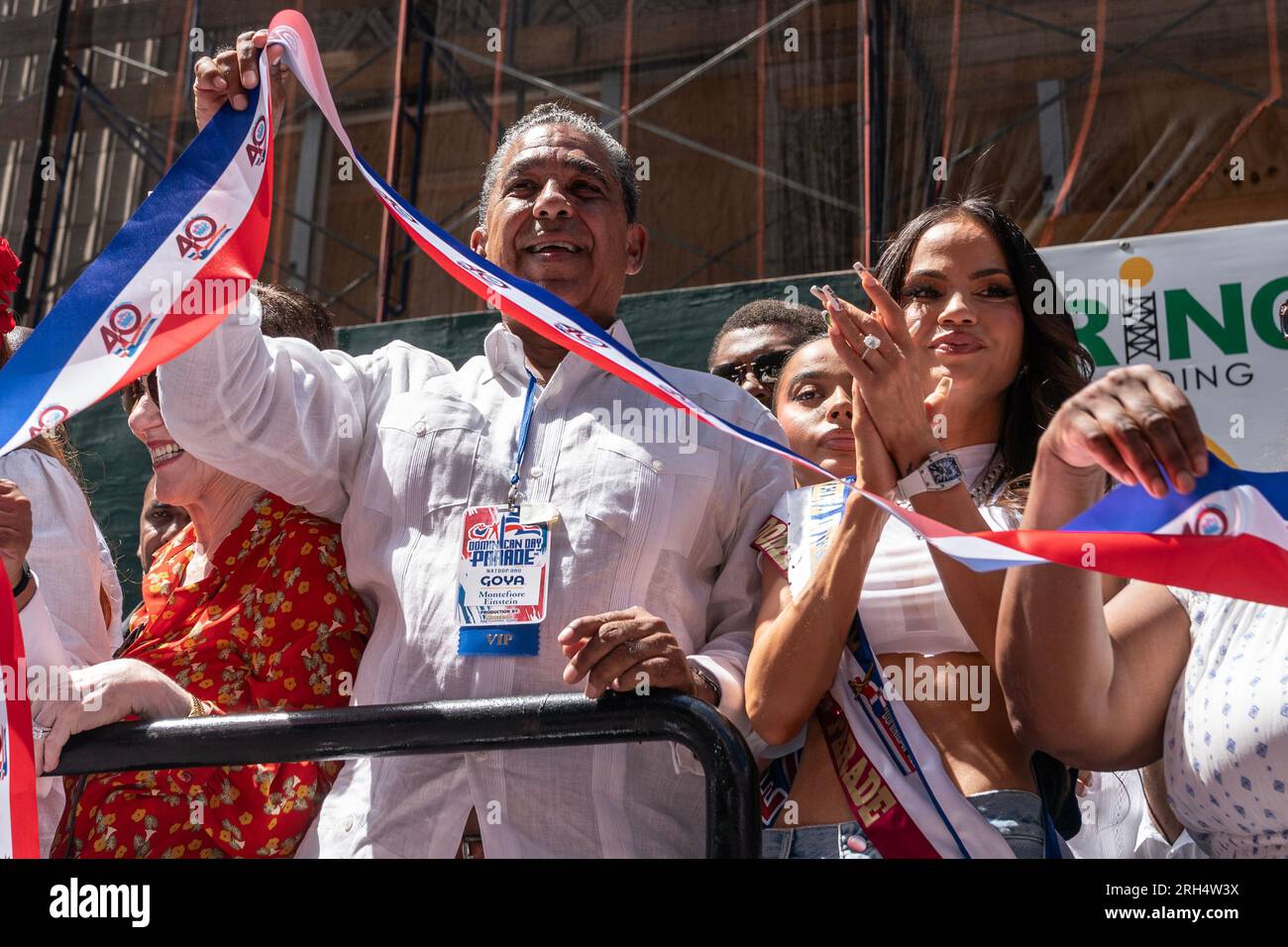 Congressman Adriano Espaillat and singer Natti Natasha attend Dominican ...