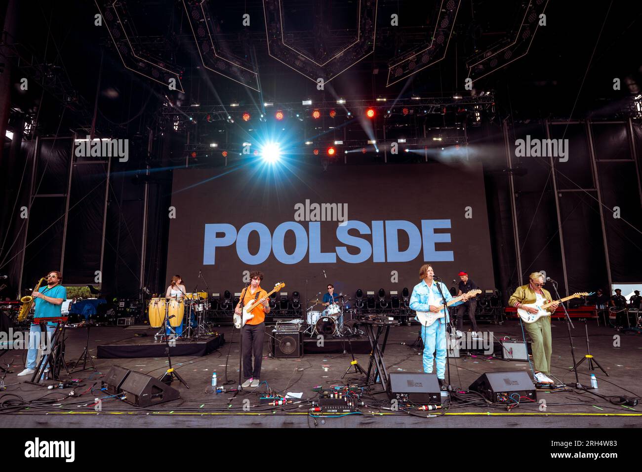 San Francisco, USA. 13th Aug, 2023. Poolside performs on the Lands End ...