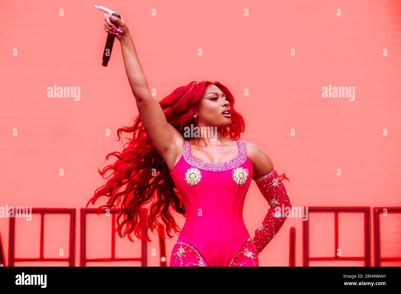 San Francisco, USA. 13th Aug, 2023. Megan Thee Stallion performs on the ...