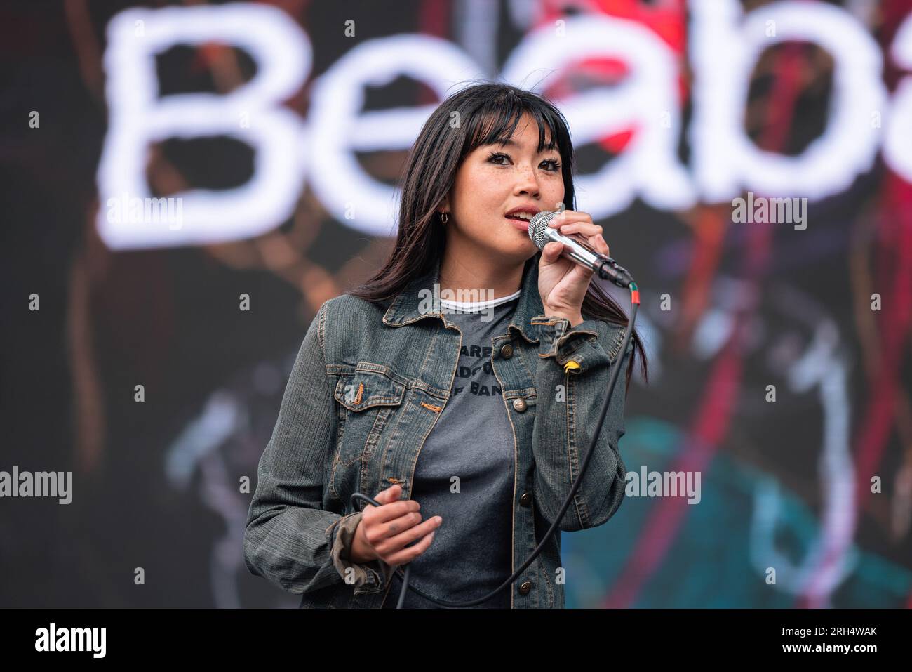 San Francisco, USA. 13th Aug, 2023. Beabadoobee performs on the Twin ...