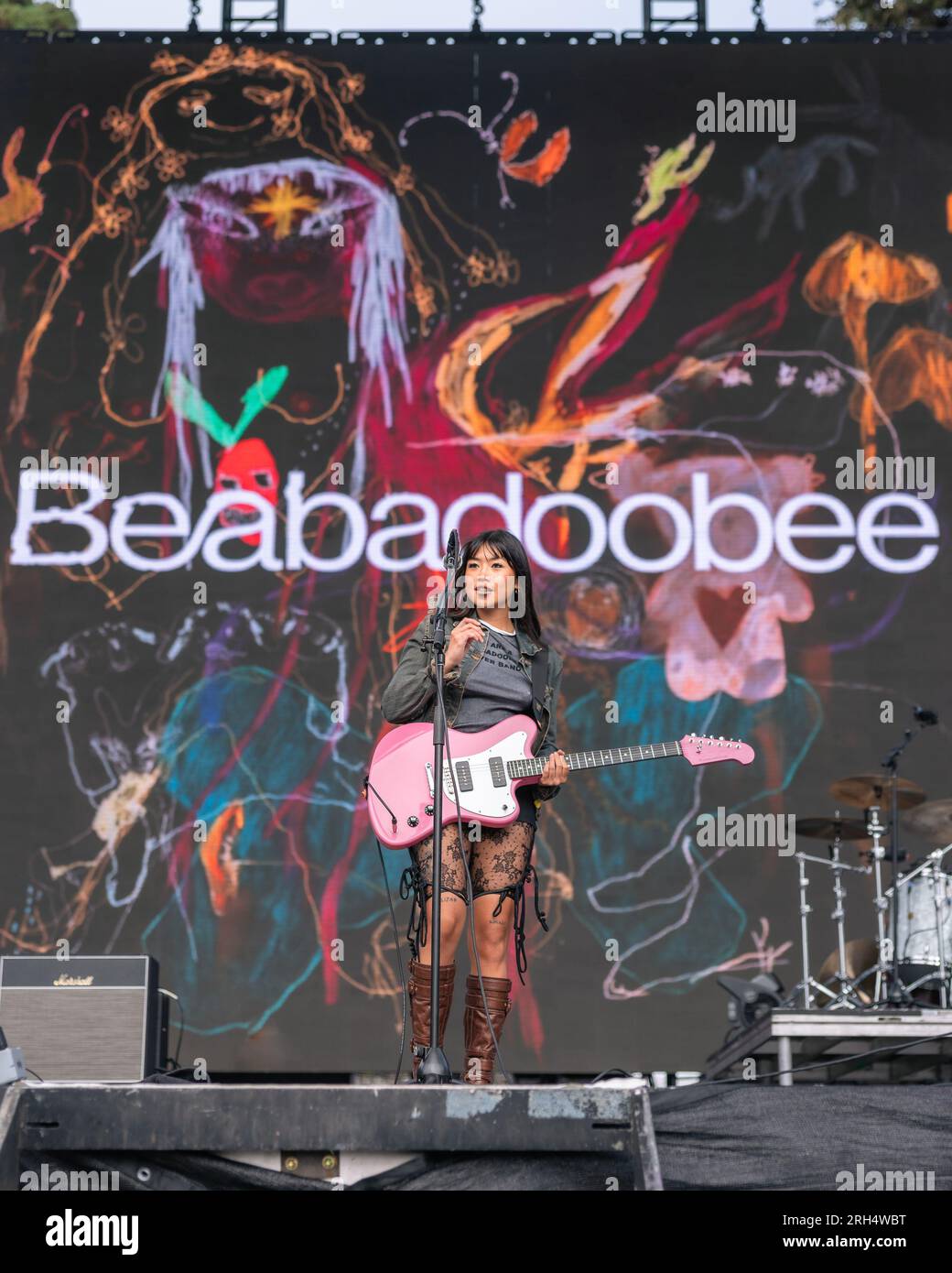 San Francisco, USA. 13th Aug, 2023. Beabadoobee performs on the Twin ...