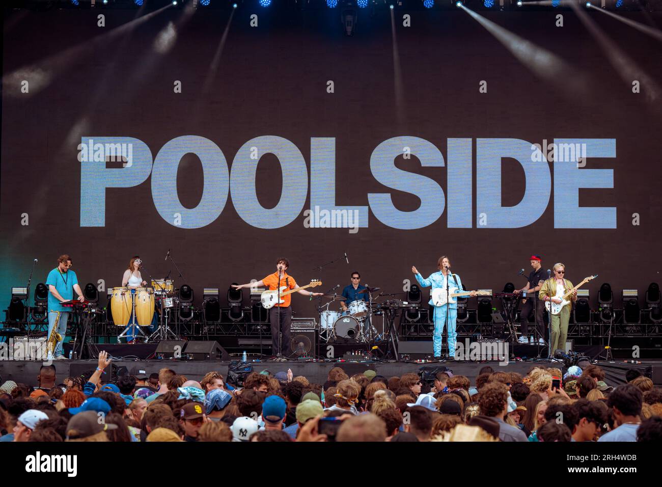 San Francisco, USA. 13th Aug, 2023. Poolside performs on the Lands End ...