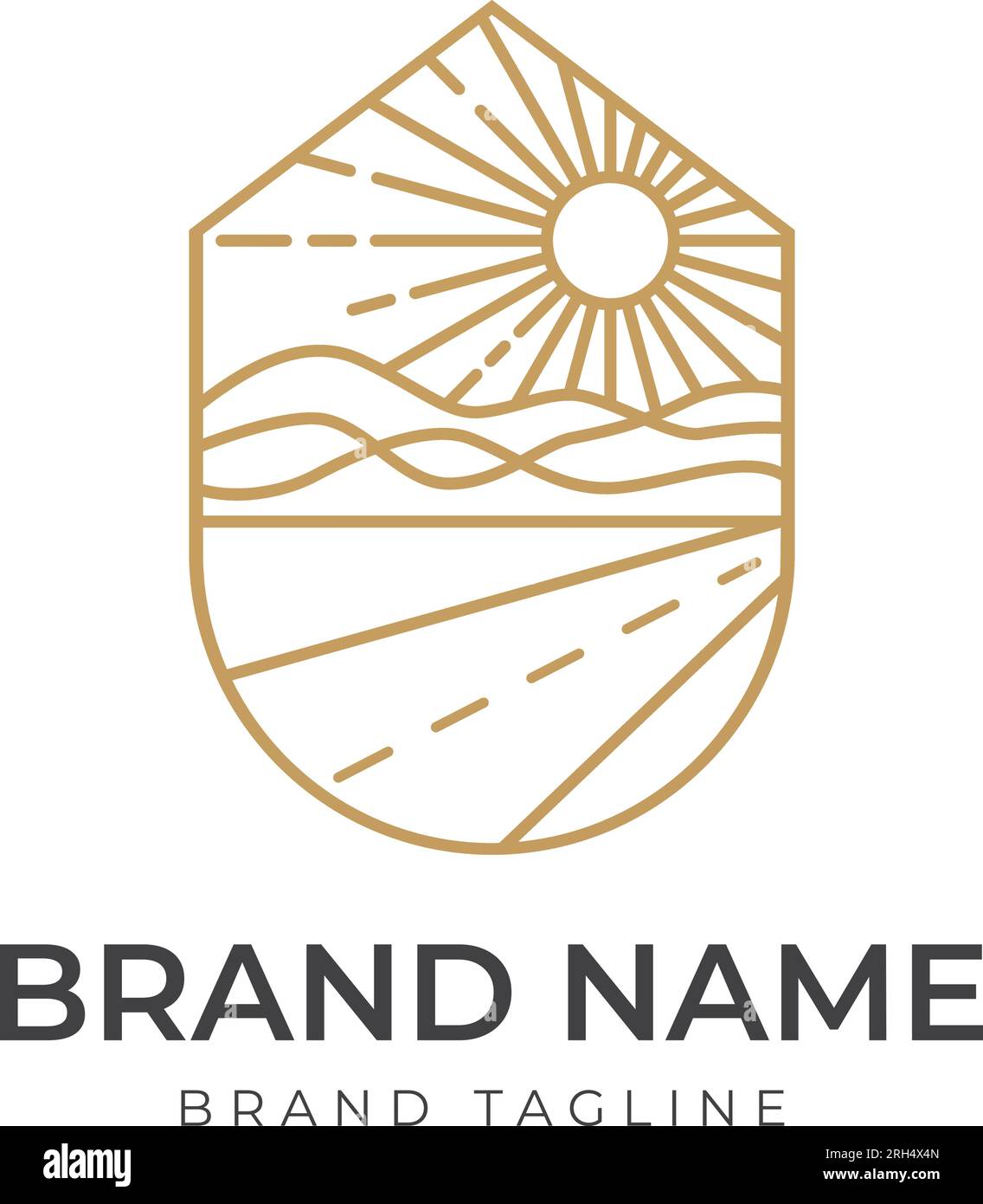 Gold car logo Stock Vector Images - Alamy