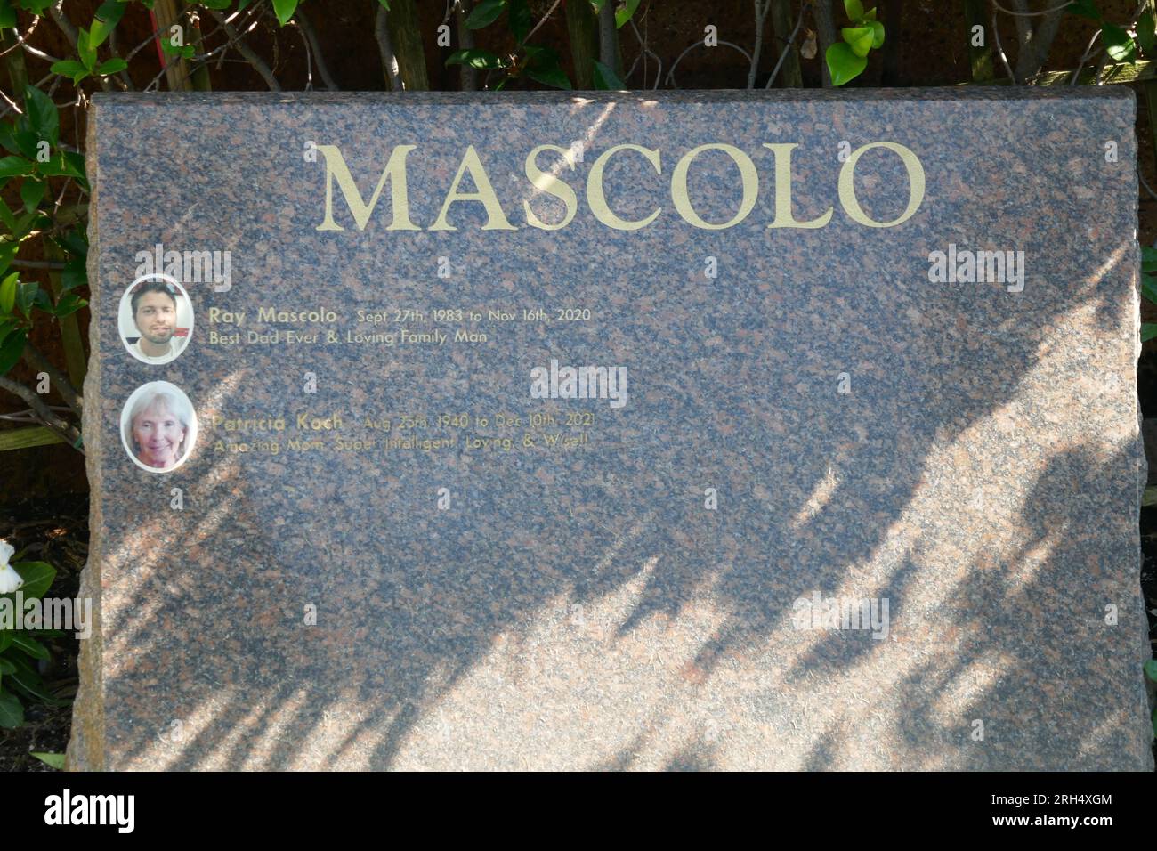 Los Angeles, California, USA 12th August 2023 Ray Mascolo Grave at ...