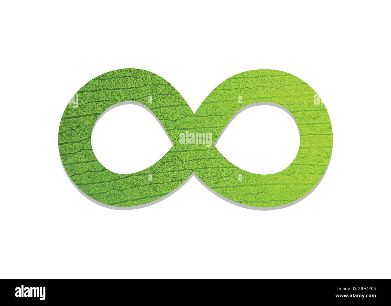 Vector illustration of infinity environment concept. Infinity symbol ...