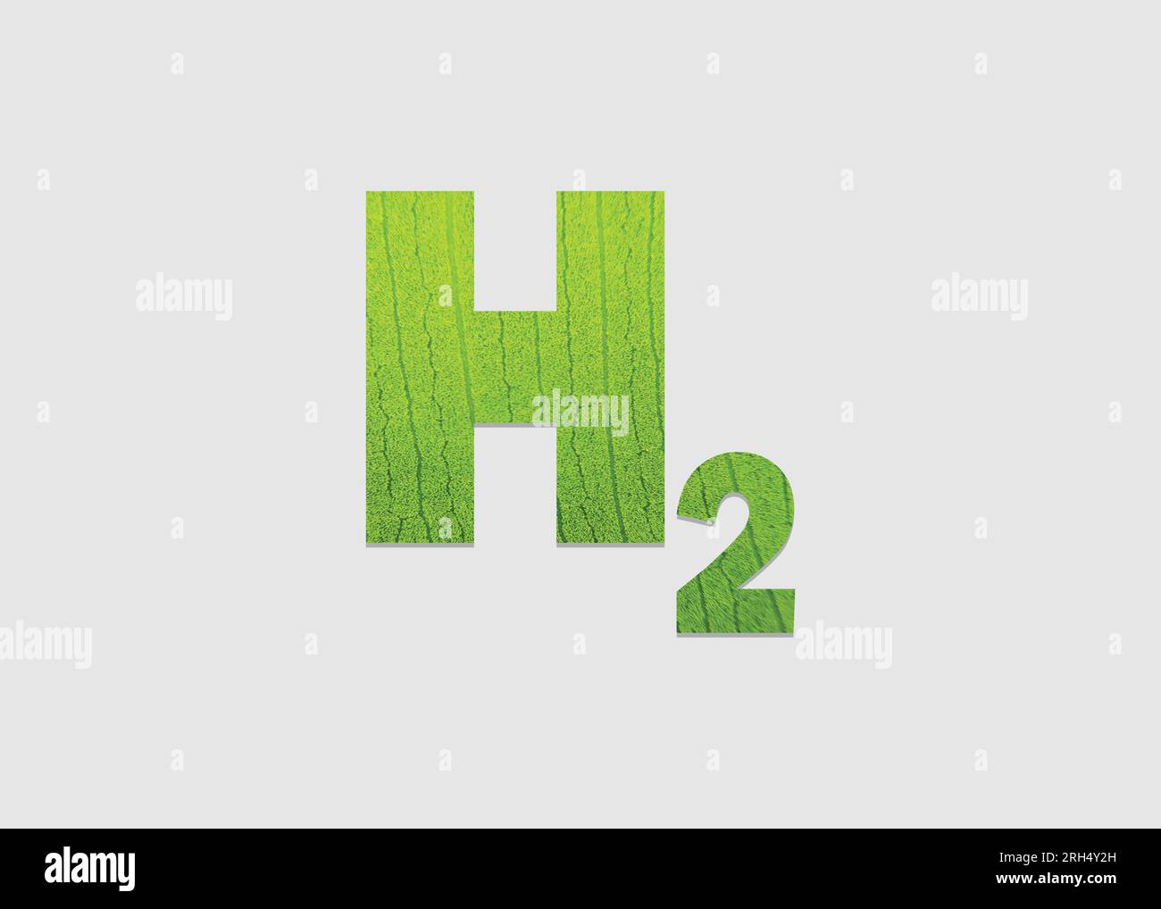 H2 - hydrogen as an ecological energy source in the form of green leaf ...